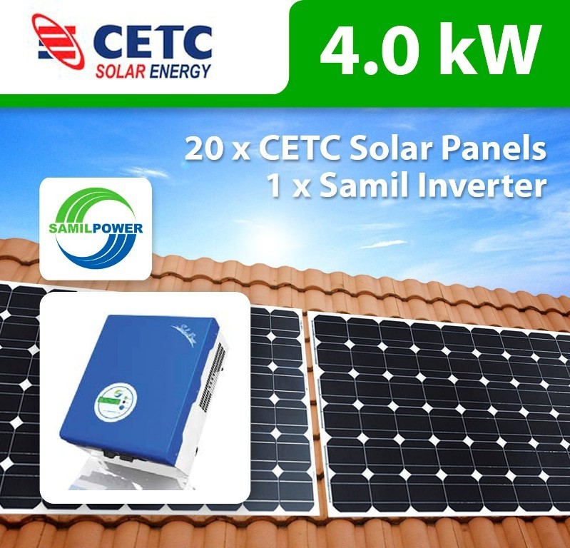 4 kW CETC Solar Panels & Samil Power Inverter Kit - EMV $14,360.00 ...
