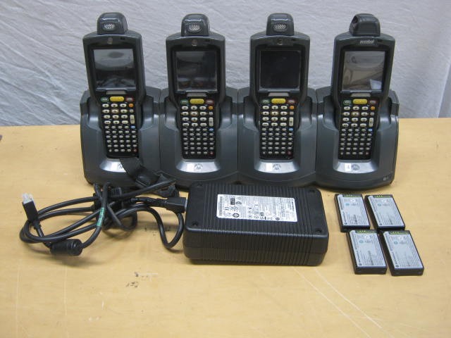 Approx 3x Motorola RF/ Scanners, Hand Held, Model MC3190, 1x 4 Capacity ...