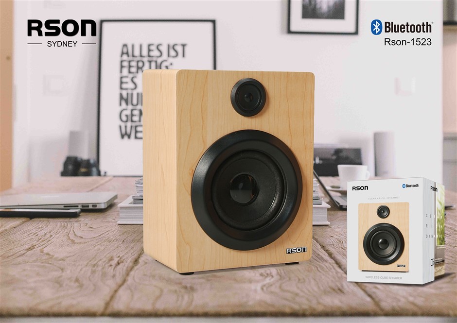 Buy Rson Cube Light Yellow Bluetooth Speaker (1523) | Grays Australia