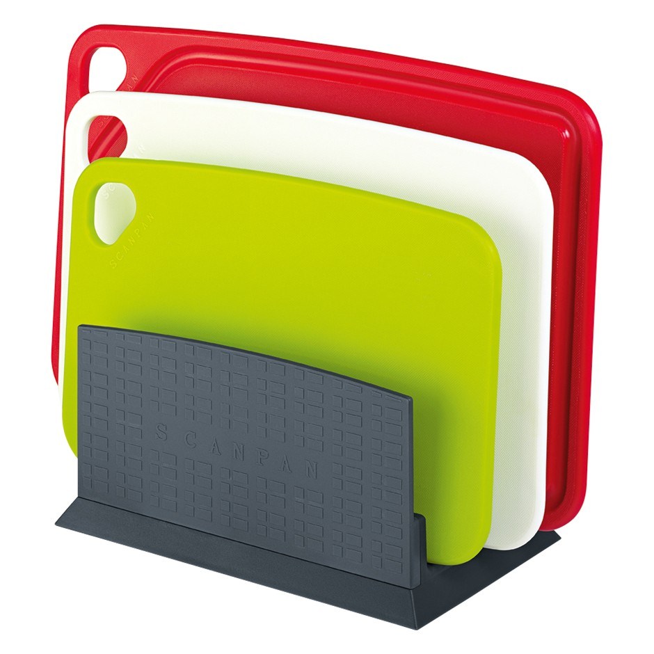 Buy Scanpan Spectrum 4 Piece Cutting Board Set with Stand - 18700 ...