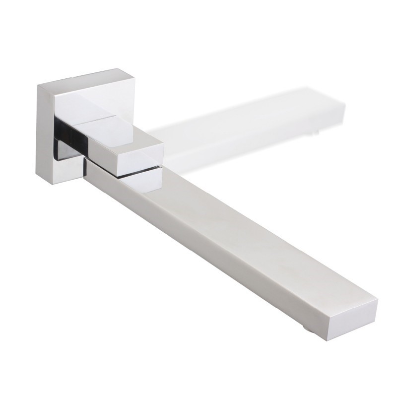 Buy Square Chrome Wall Bath Basin Outlet Swivel Water Spout, Watermark ...