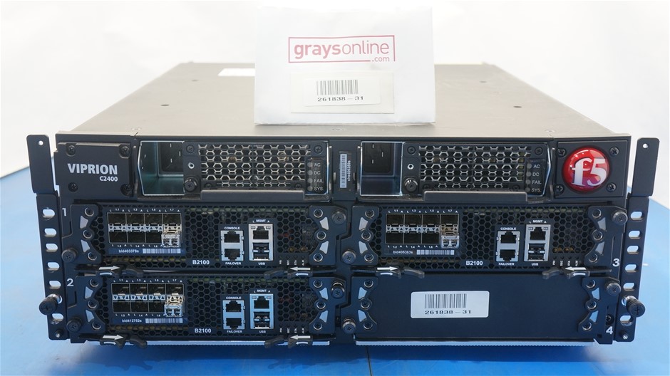 F5 Viprion C2400 Chassis with 3 Blades Auction (0029-2522072) | Grays ...
