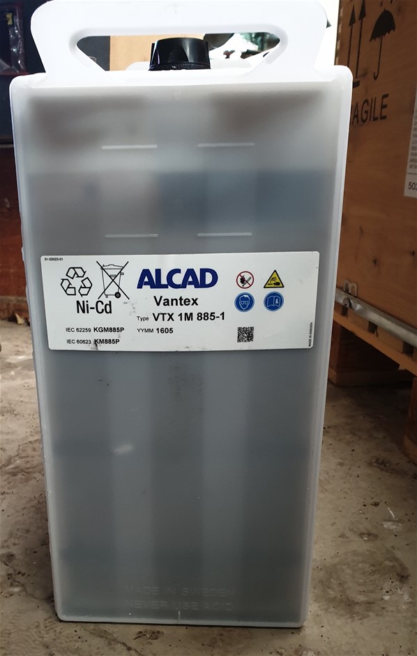 Alcad Ni Cd Batteries 885 Amp Hr 1.2 Volts Auction (0009-3015774 ...