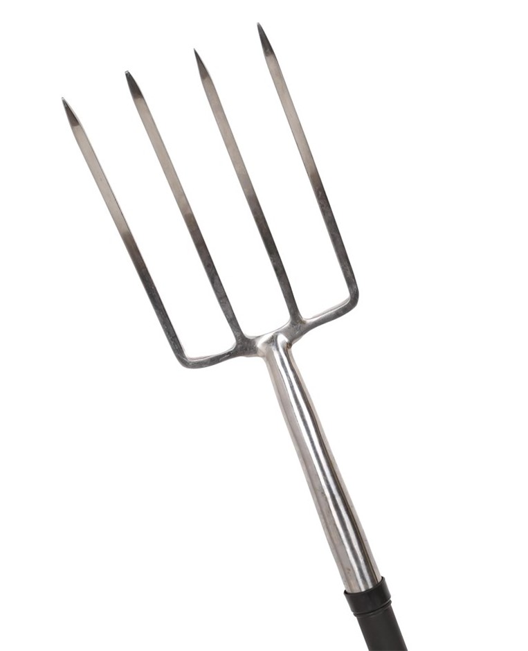 4 x OSKA Professional 4 Tine Steel Pitch Forks with Polypropylene Steel ...