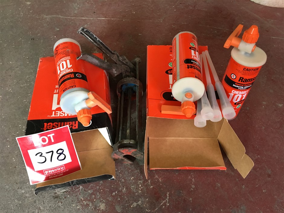 Ramset Gun & Chemset epoxy 2 x new 1 x 1/2, Auction (0378-3016635 ...