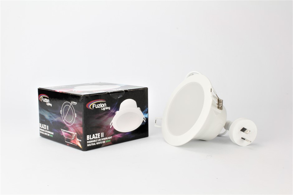 Buy FL5812 - Fuzion Lighting - Box With 30 - Blaze Downlight 8W - White ...
