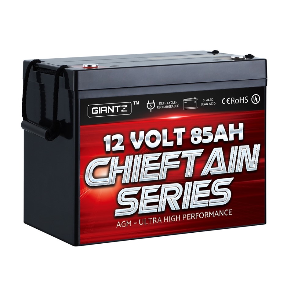 Buy GIANTZ 85Ah Deep Cycle Battery 12V AGM Marine Sealed Power Portable ...
