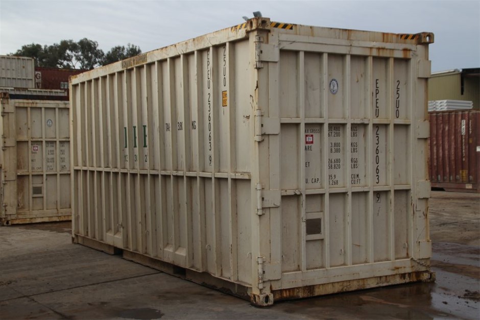 2015 EPE 20` Heavy Duty Open Top Waste Container Auction (0071-5040794 ...