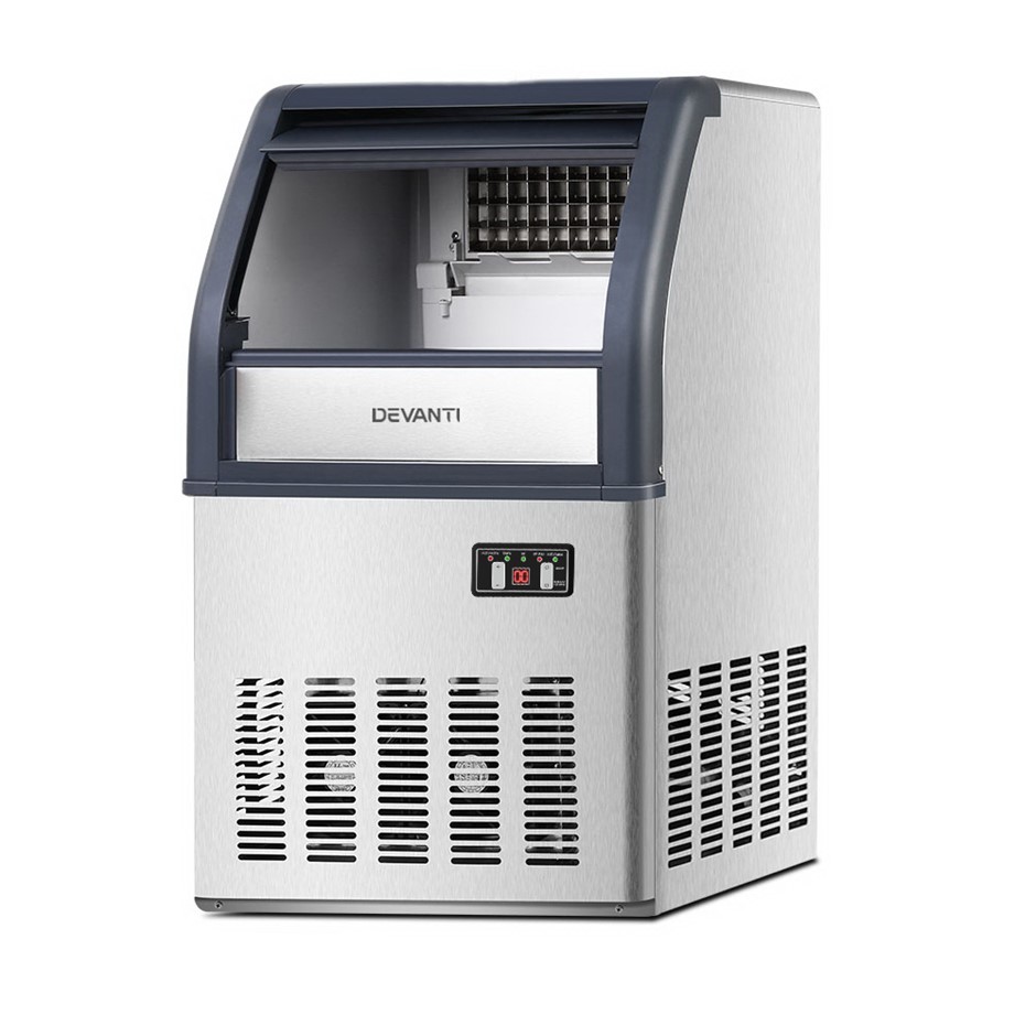 Buy Devanti Commercial 10KG Ice Maker - Stainless Steel | Grays Australia