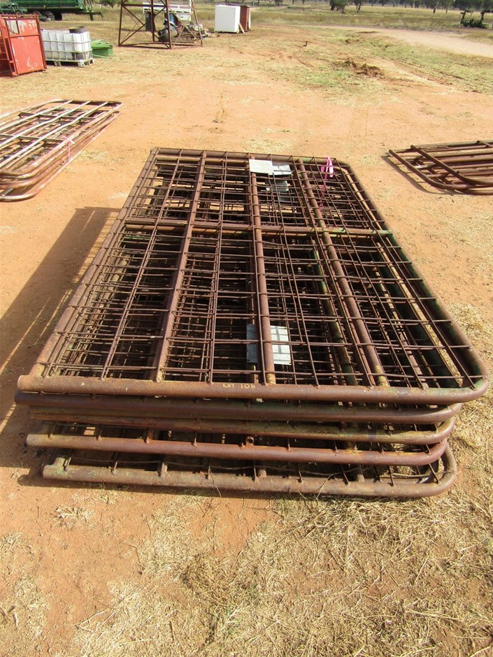 9 x Heavy Duty Steel/Weldmesh Gates Auction (0092-7026859) | Grays ...