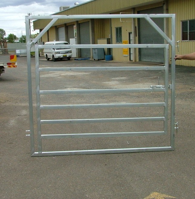 Galvanised Gate in Frame, 2.2m wide, 2m high, 50x50x1.6mm, gate ...