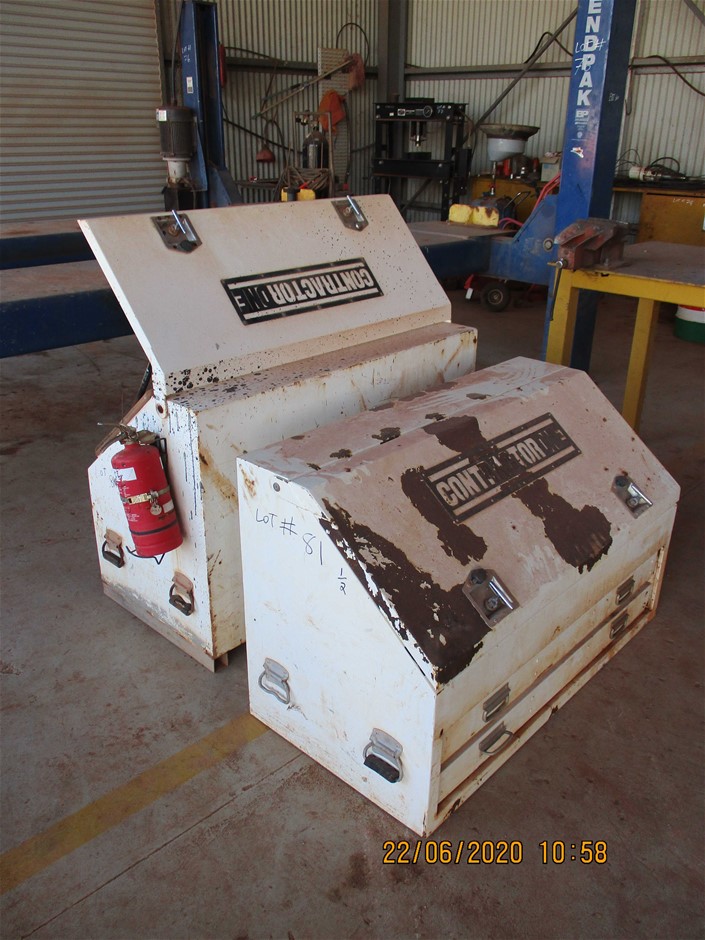 Qty 2 x Contractor One 1-11 Tool Boxes Auction (0081-7027528) | Grays ...