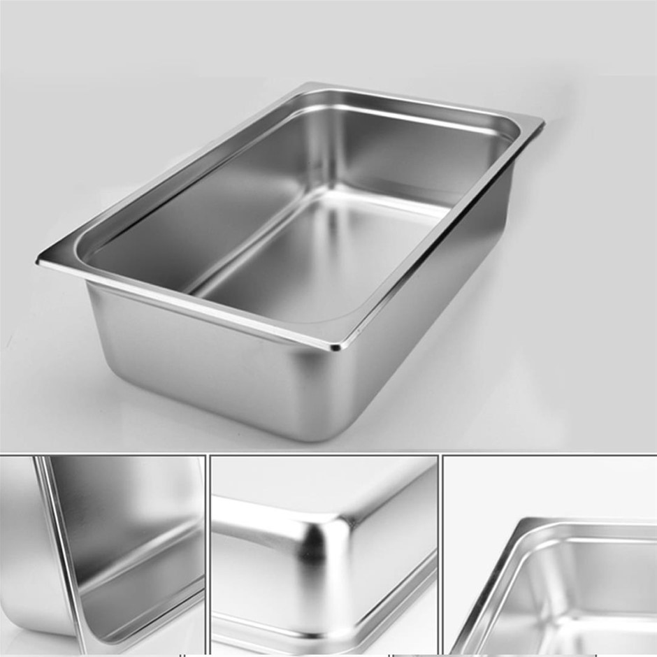 Buy SOGA 6X Gastronorm GN Pan Full Size 1/1 GN Pan 15cm Stainless Steel Tray | Grays Australia