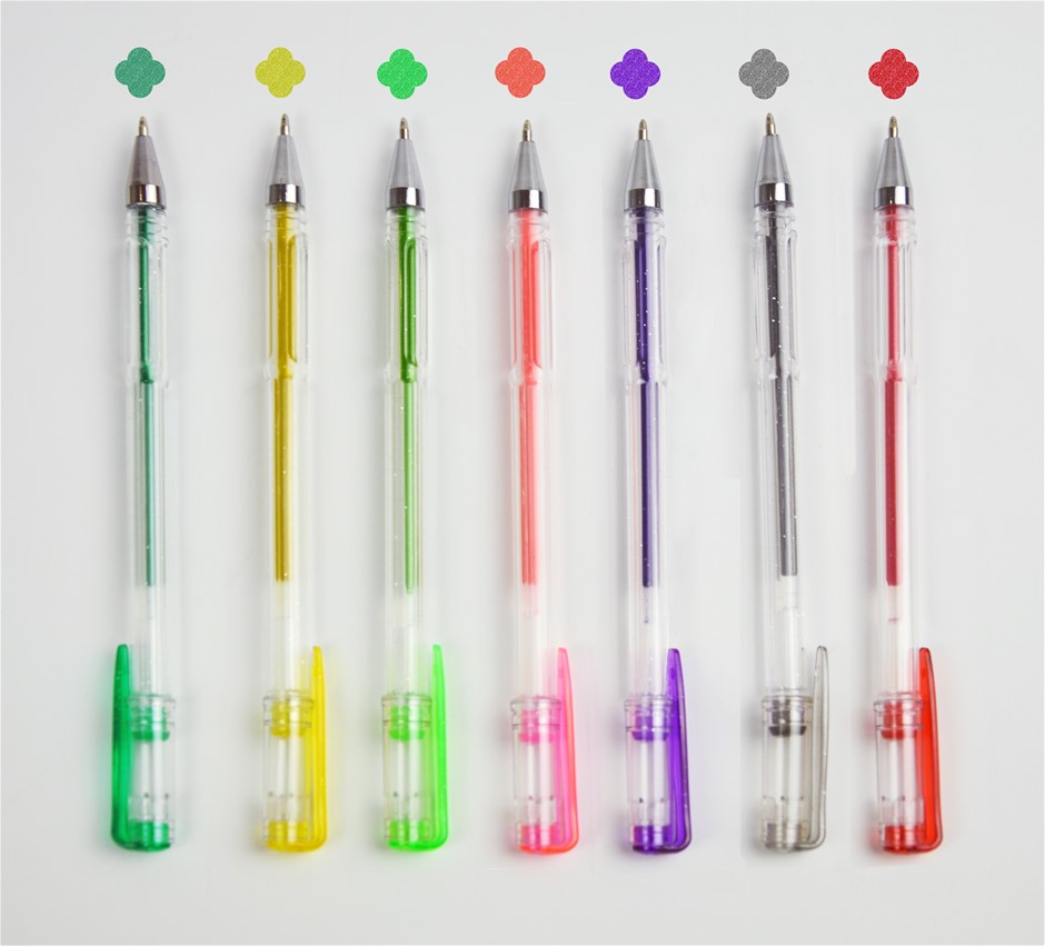 Buy Glitter Gel Pens (100 pack) w/ 2.5X More Ink Craft, Kids & Adult ...