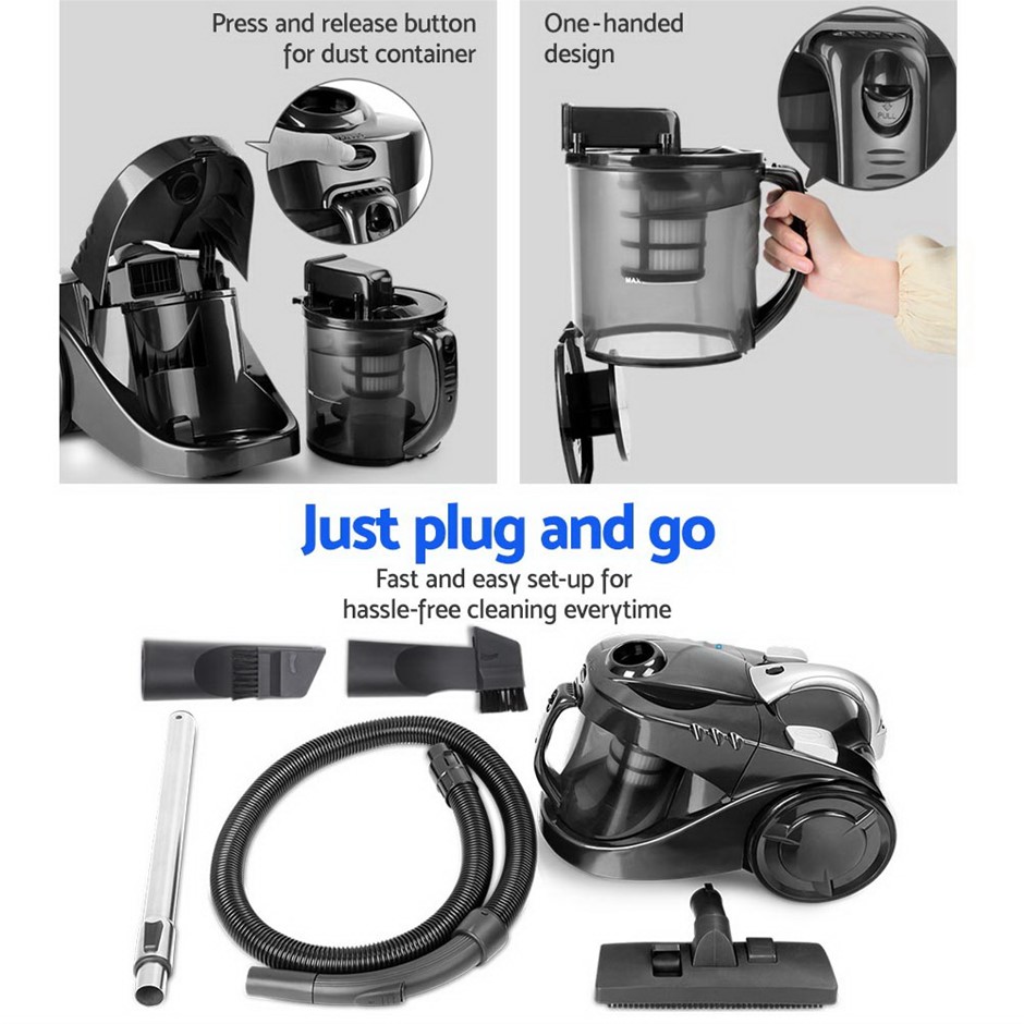 Buy Devanti Vacuum Cleaner Bagless Cyclone Cyclonic Vac Home Office Car ...