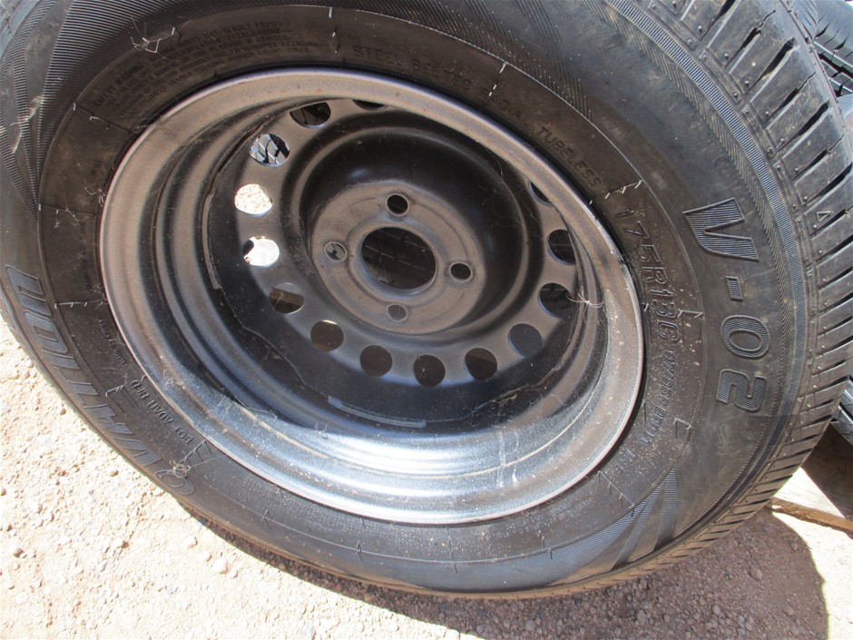 7 x Steel 4 Stud Rims 13 Inch Auction (0173-3017799) | Grays Australia