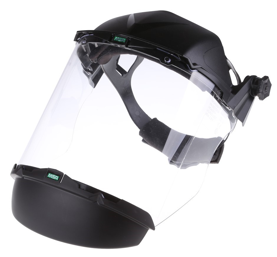 MSA V-Gard Hi-Impact Clear Polycarbonate Face Shield with Chin ...