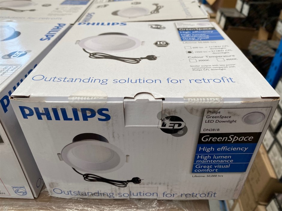 Philips GreenSpace LED Downlight Kit 11.6W Cool 4000K with PLUG Auction ...