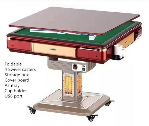 Foldable Automatic Mahjong Table with Heater Sideways Model Auction ...
