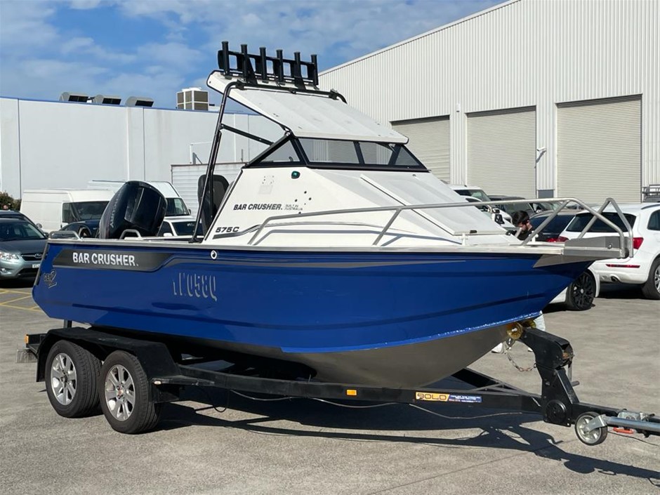Circa 2017 Bar Crusher 575c Gen 2 HalfCabin Boat, 150hp Mercury Four ...