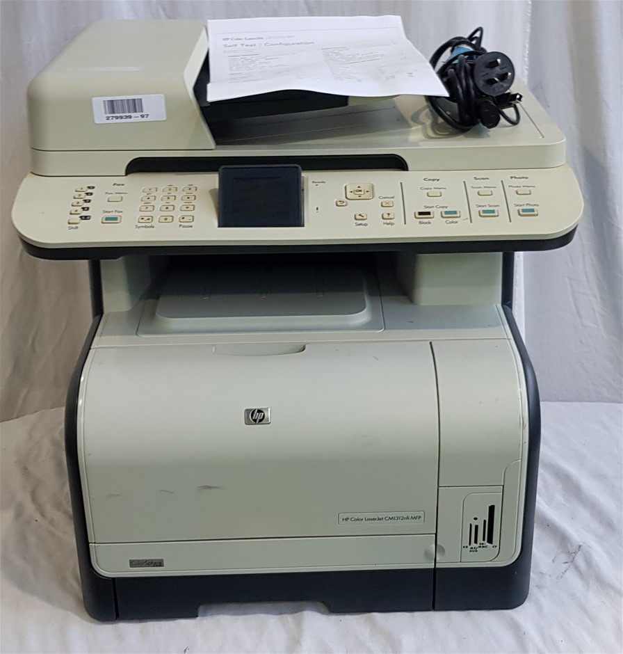 Hp Color LaserJet CM1312nfi Colour Multifunction Laser Printer Auction ...