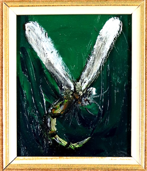 PRO HART (b.1928-2006) ORIGINAL Oil Painting by Pro Hart 'DragonFly ...