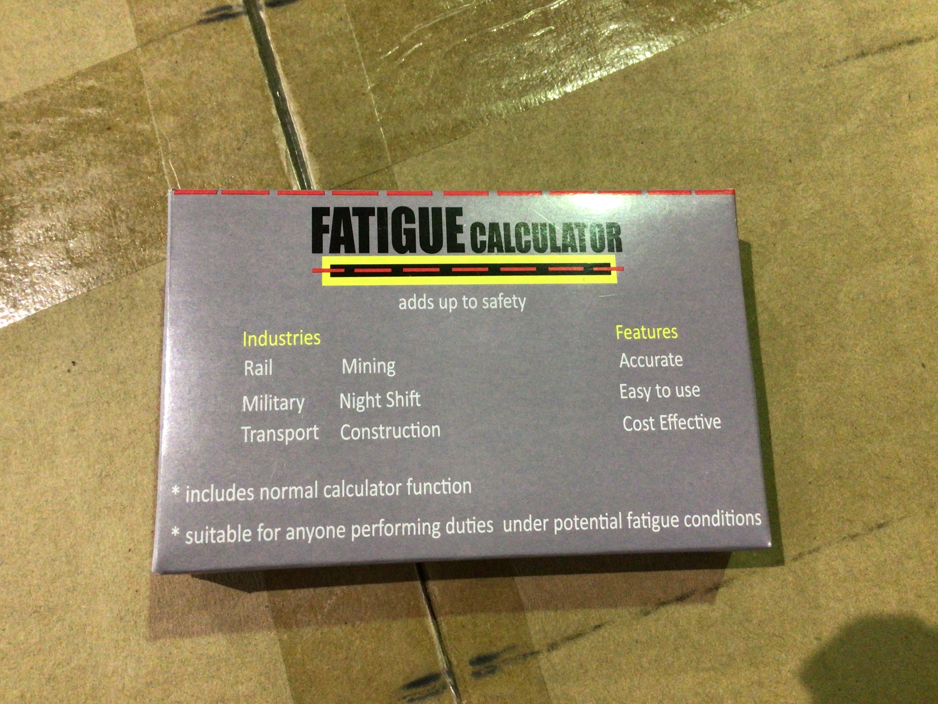 Fatigue Calculator Auction (0041-8013590) | Grays Australia