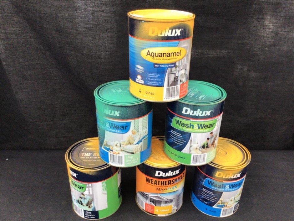 Qty 100 x Dulux 1 Litre Tins of Assorted Paint Auction (0001-3019863 ...