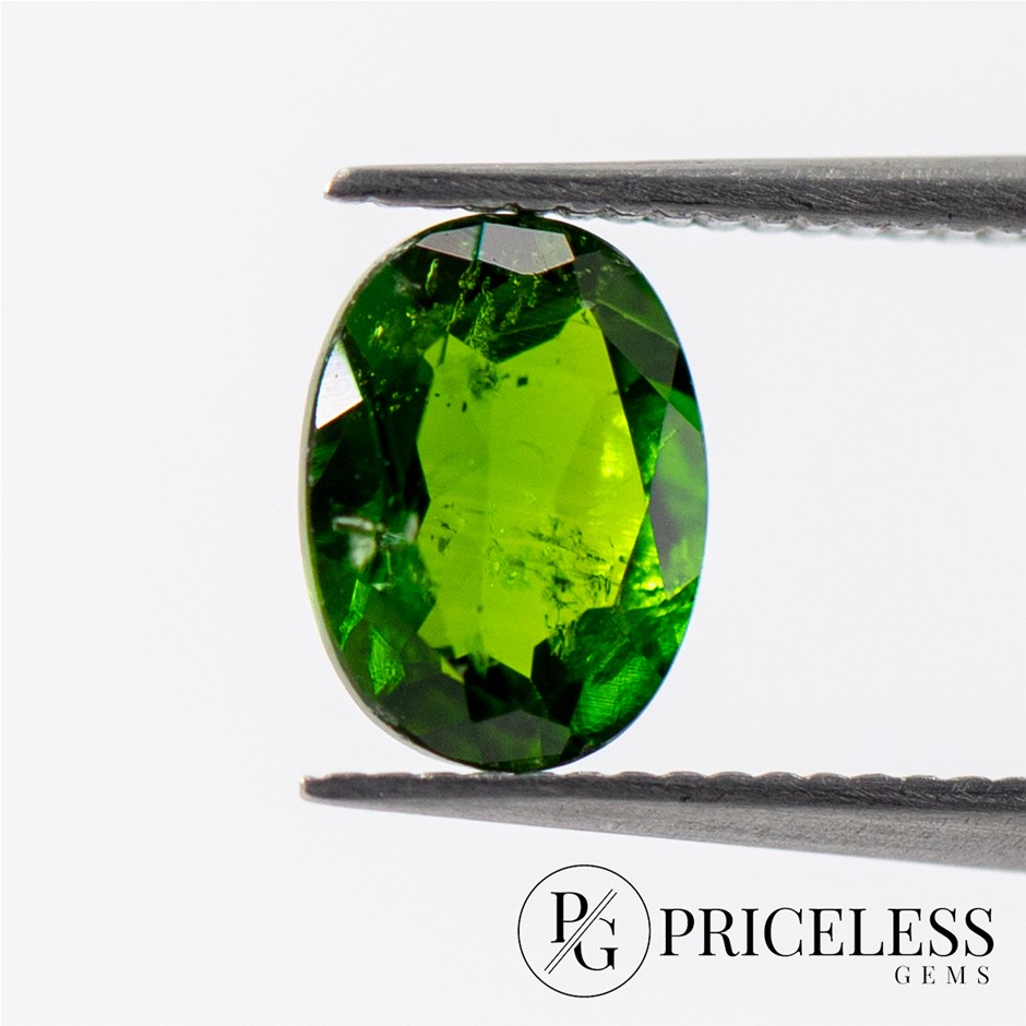 0.83ct Cosmic Stunning Green Tourmaline Oval Auction (0001-2547531 ...