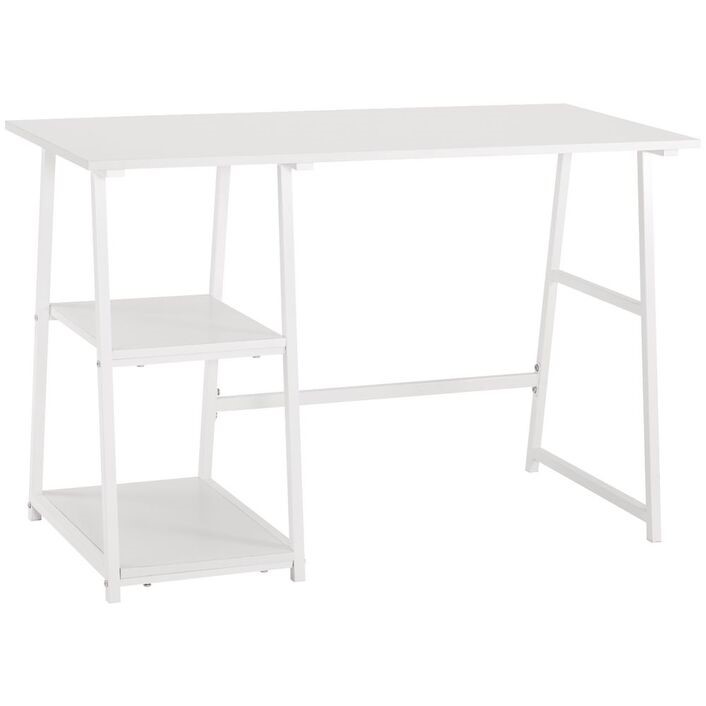 Dyson Trestle Shelf 1100mm Desk White Auction (0113-2184637) | Grays ...