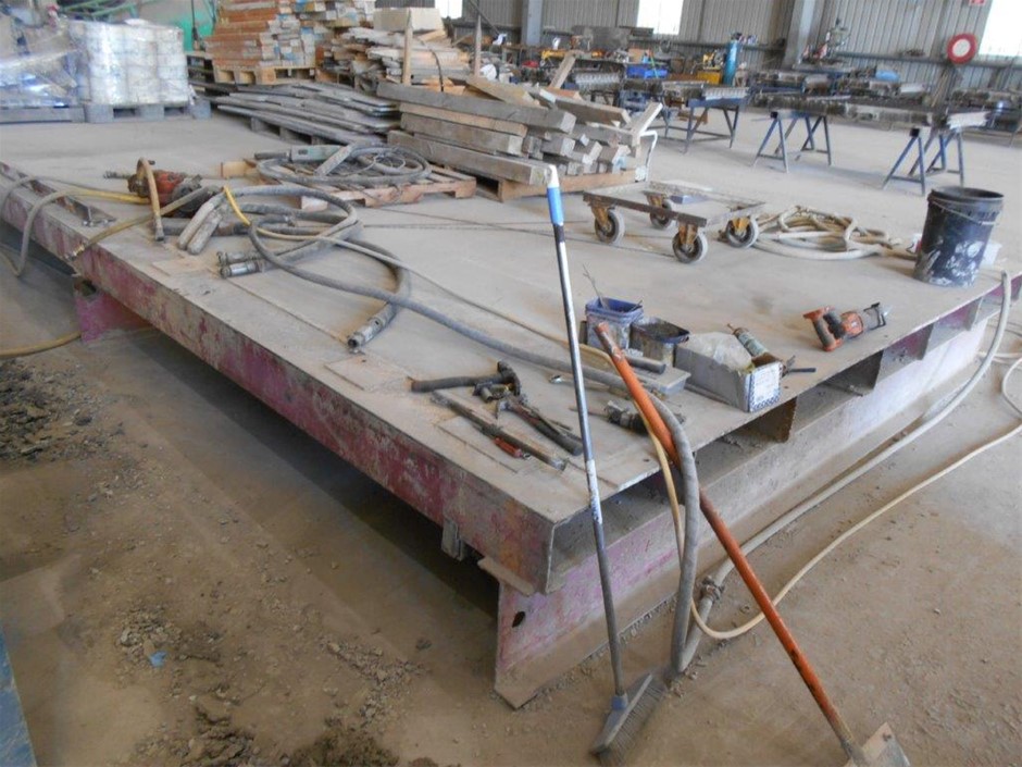 Heavy Duty Steel Fabricated Table Auction (0004-3020278) | Grays Australia