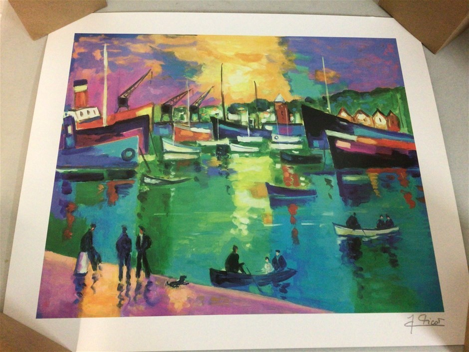 Seriolithograph "Un Soir D'Ete" By Jean Claude Picot Auction (0065 ...