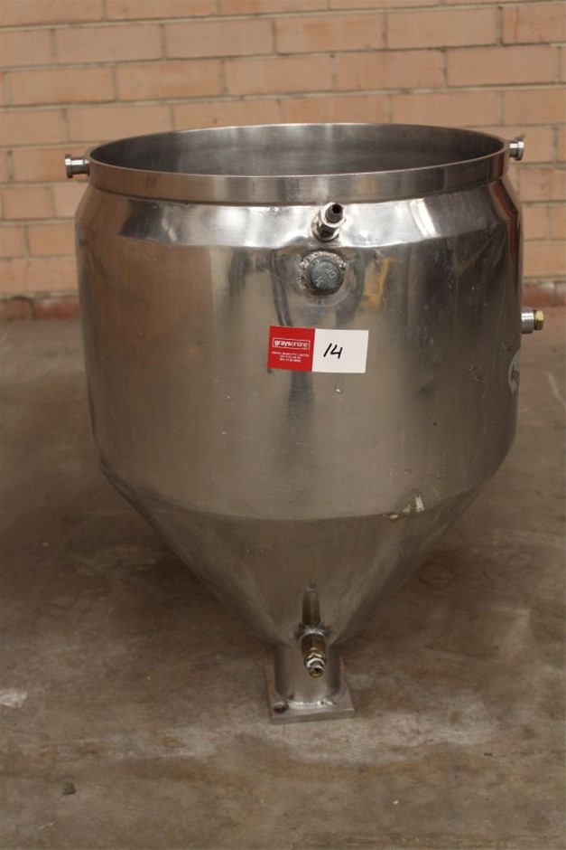 65 Ltr Stainless Steel Jacketed Hopper Auction (0014-5046843) | Grays ...