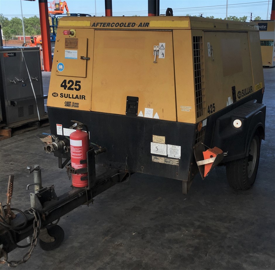 2012 Sullair 425DPQ Compressor - 425cfm - Diesel - After Cooled Auction ...