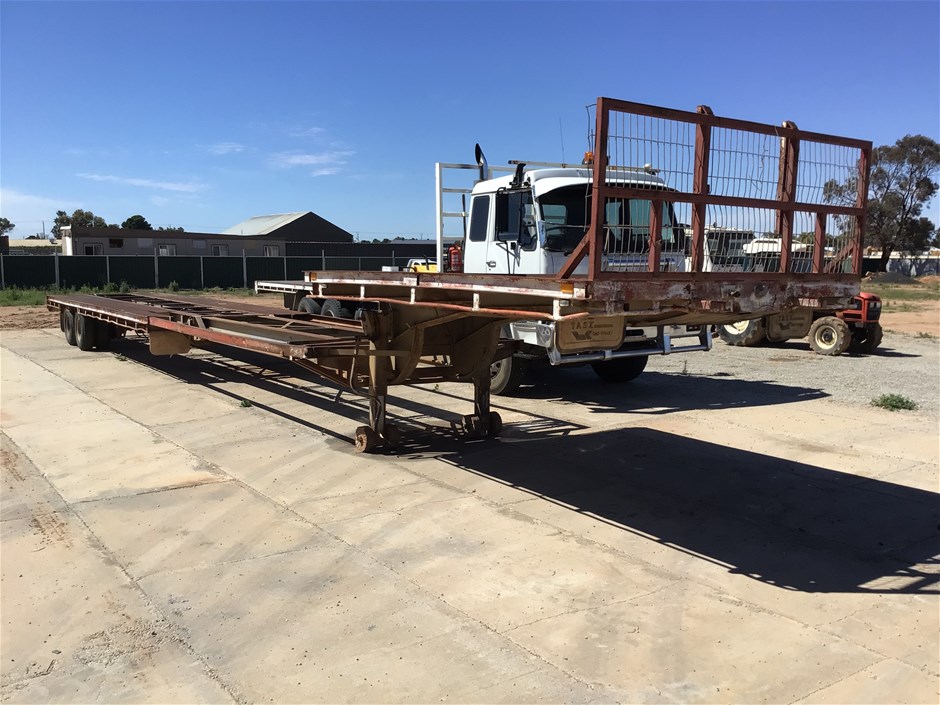 Lusty Engineering Tandem extendable Tandem Drop Deck Trailer Auction ...