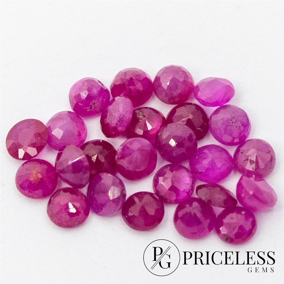 1.52ct Top Grade Intense Hot Pink Ruby Parcel Auction (0010-2547641 ...