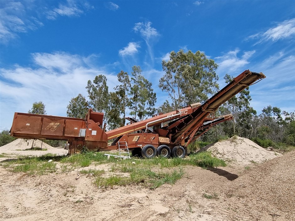 Extec Turbo 5000 Shaker Screen Wheeled Mobile Screening Machine Auction ...