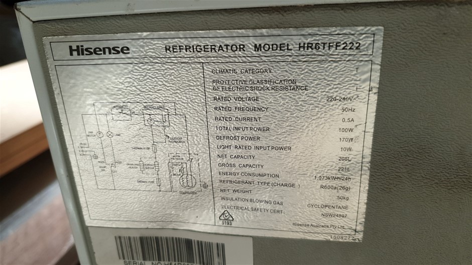 Changhong Single Door Refrigerator Auction (0164-3021458) | Grays Australia