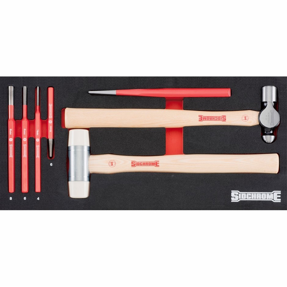 SIDCHROME 7 Piece Metal Working Custom Kit Set. NB: Chisel Bent And ...