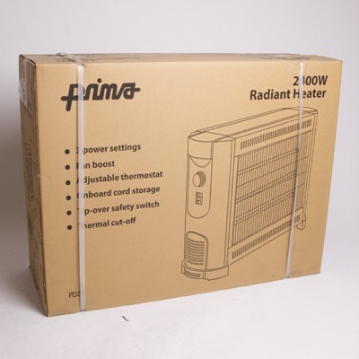 Buy Prima 2400W Radiant Heater with Fan Boost & Thermostat Control ...