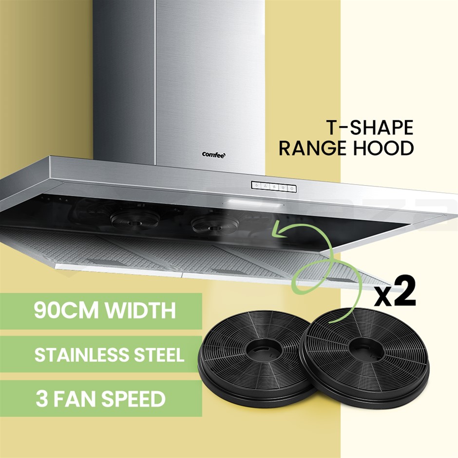 Buy Comfee Rangehood 900mm Stainless Steel Kitchen Canopy Filter ...