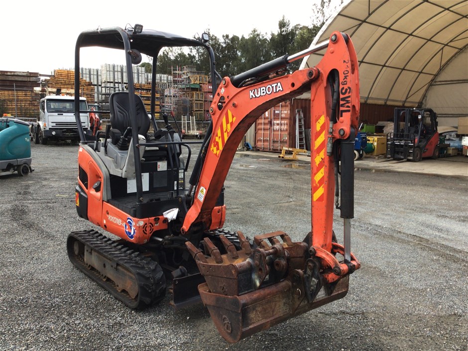 KUBOTA KX18-4 Mini Excavator Auction (0010-5048546) | Grays Australia