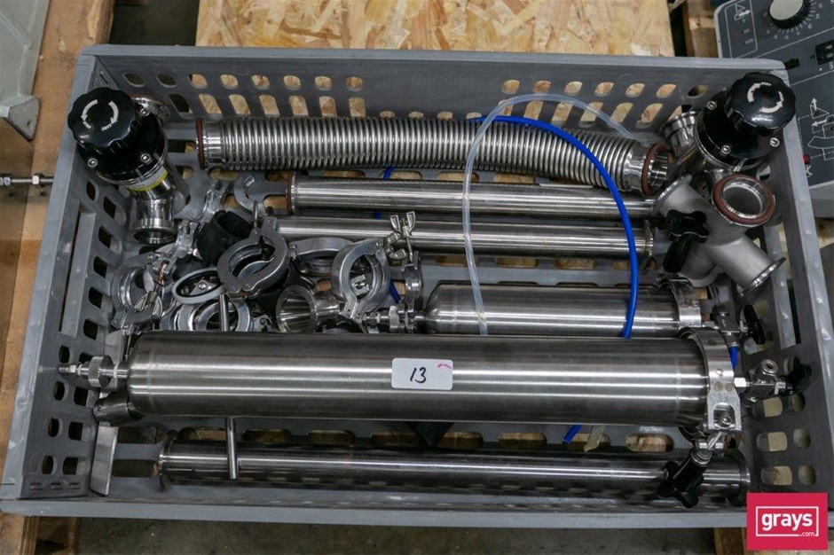 Pressurised Stainless Steel Canisters with Swage Lock Fittings Auction ...