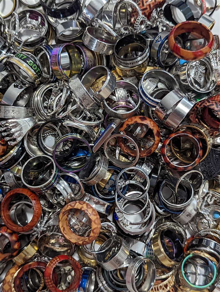 Bulk 100x assorted ring jewellery Auction (0001-2543236) | Grays Australia