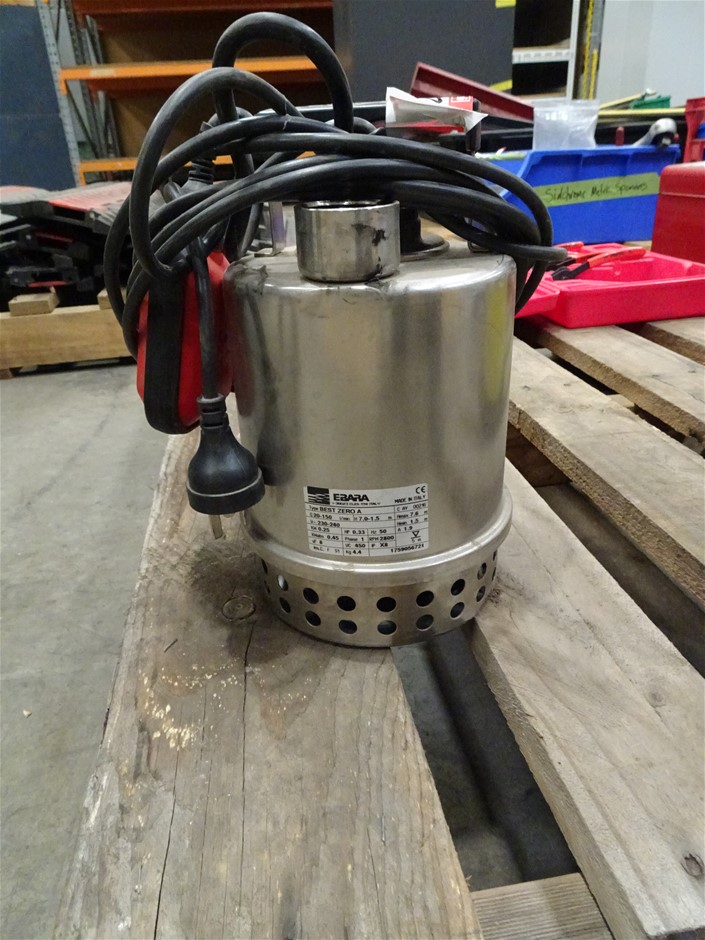 Ebara Best Zero A Submersible Pump Auction (0024-8015138) | Grays Australia