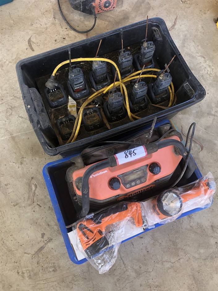 Qty 2 Way Radios & Side Radio Auction (0845-7037979) | Grays Australia