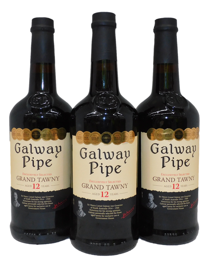Galway Pipe 12y/o Grand Tawny Port (3 x 750mL) SA Auction (0002 ...
