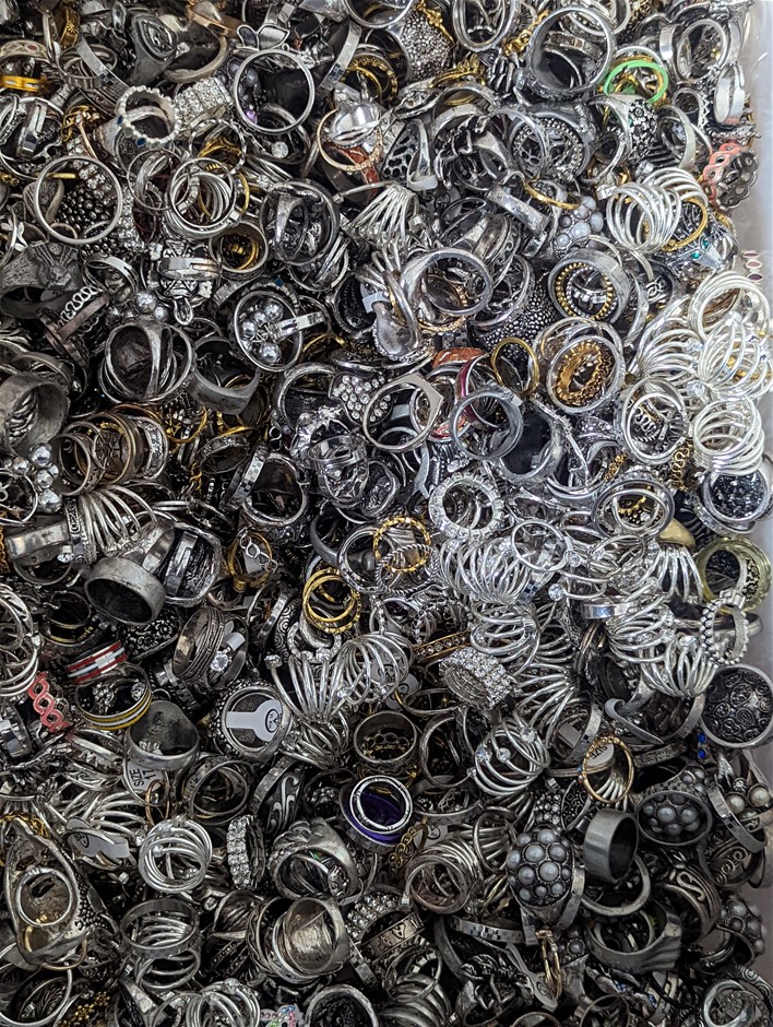 Bulk 100x assorted ring jewellery Auction (0001-2543515) | Grays Australia