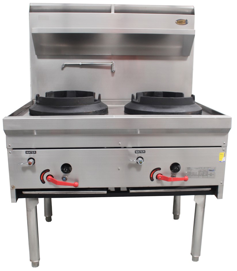 SUPERTRON GAS DOUBLE WHOLE WATERLESS WOK TABLE Auction (0034-5048663 ...