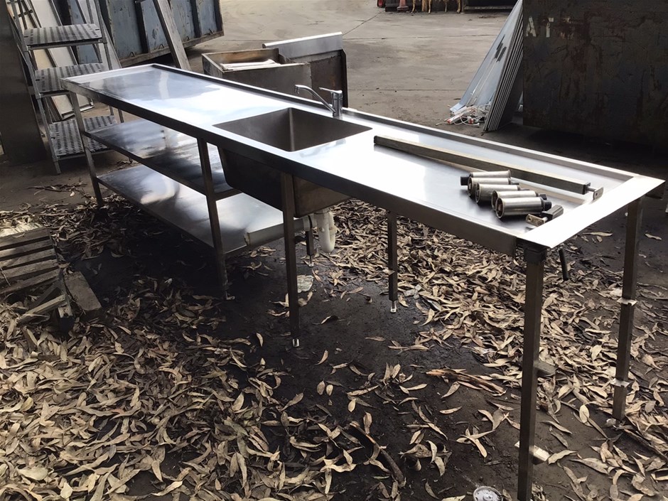 Stainless Steel Bench & Sink Auction (0014-3022023) | Grays Australia